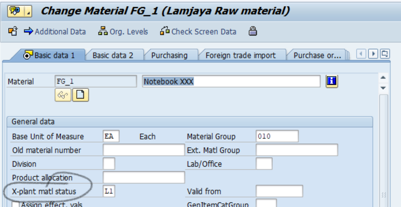 Mengontrol Penggunaan Material Master di SAP